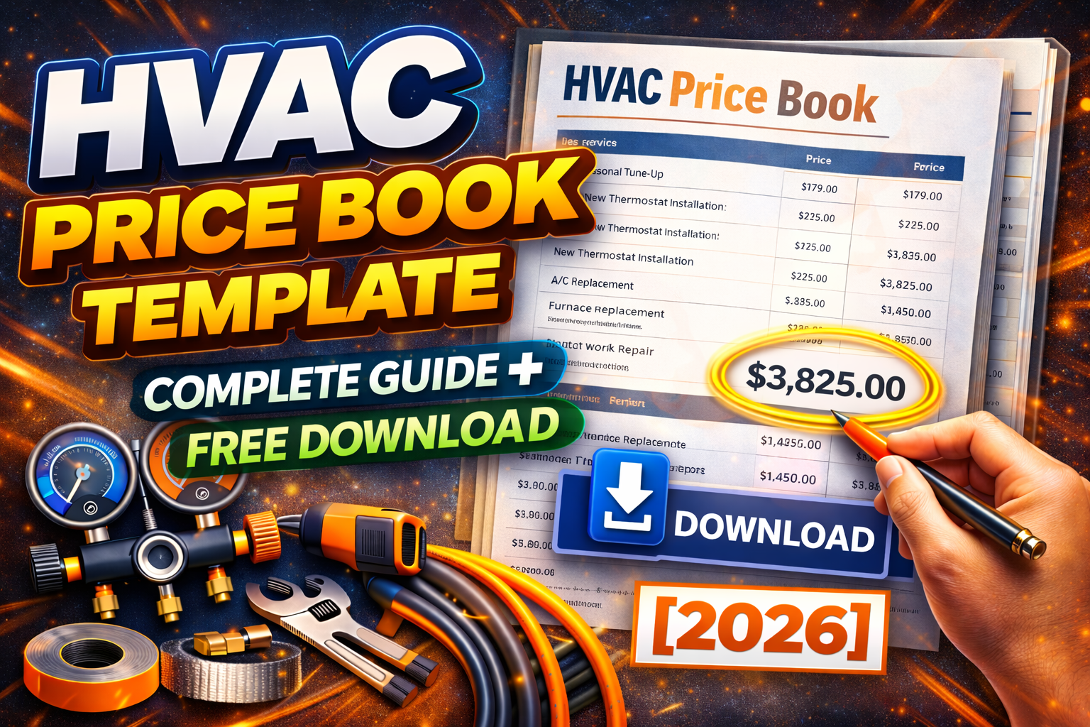 HVAC Price Book Template: Complete Guide + Free Download [2026]